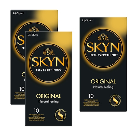 Pachet promo 3x: Prezervative Skyn Original, 10 buc - eMAG.ro