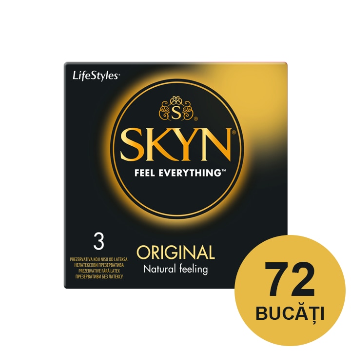 Pachet 24x: Prezervative SKYN Original, 3 buc - eMAG.ro