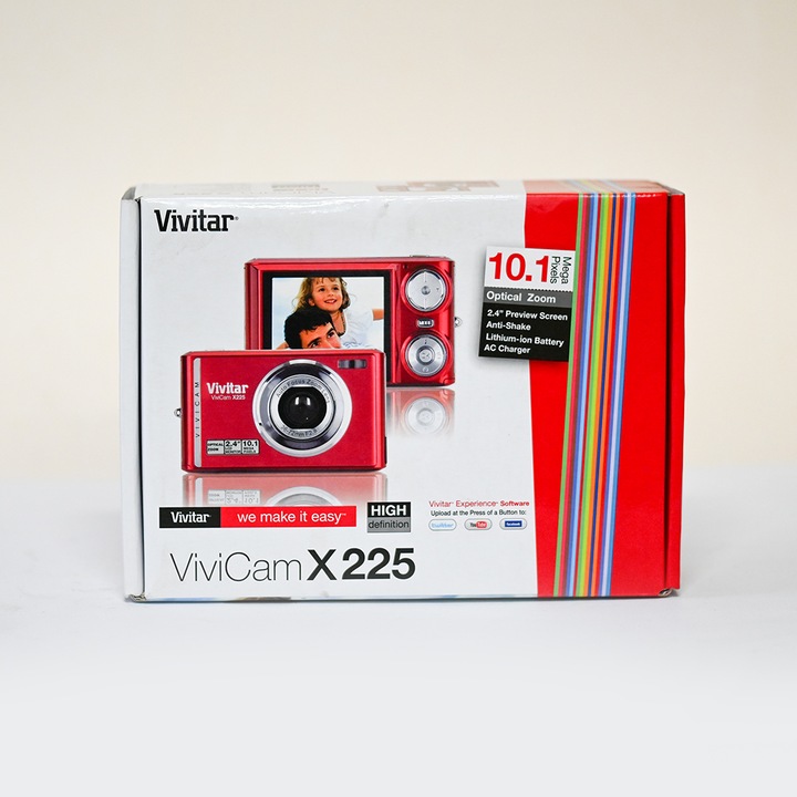 Фотоапарат Vivitar Vivicam X225, Компактен, Червен - eMAG.bg