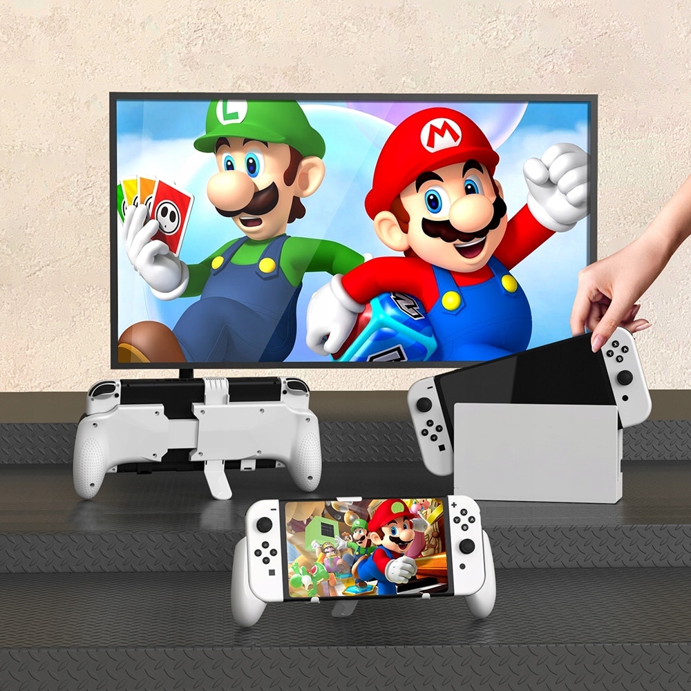 Suport gamepad Jys, pentru Nintendo Switch/oled/Lite, alb - eMAG.ro