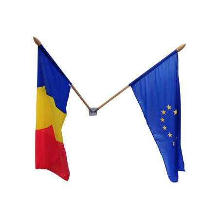 Set 2 lance de aluminiu 200 cm cu varfuri decorative si drapele Romania ...