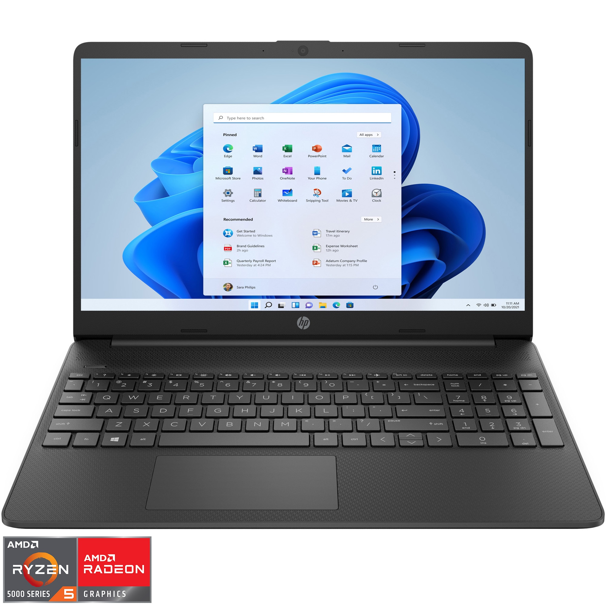 Лаптоп HP 15s-eq2049nq, AMD Ryzen™ 3 5300U, 15.6", Full HD, 8GB DDR4 ...