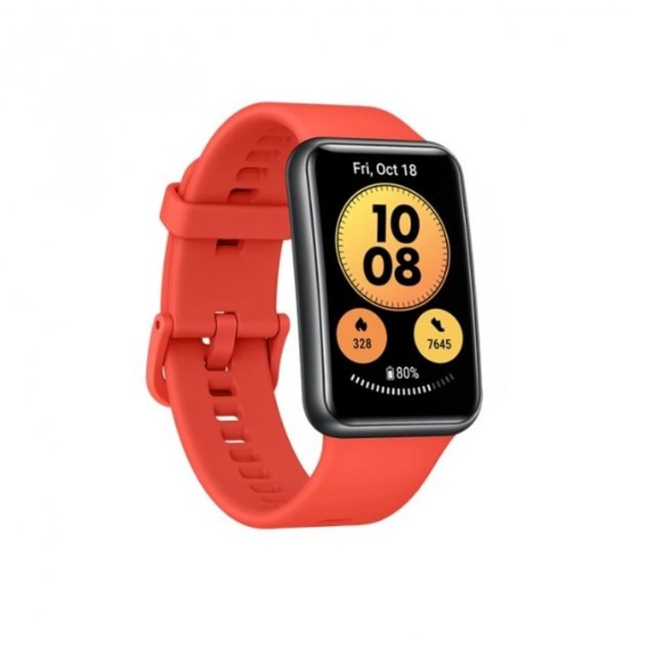 Ceas smartwatch Huawei Watch Fit, Pomelo Red - eMAG.ro