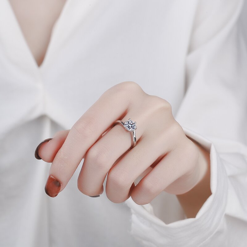 Дамски пръстен, Изчистен, Регулируем, Циркон, Сребро проба 925 - eMAG.bg