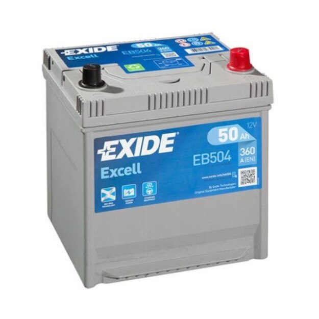 Автомобилен акумулатор Exide Excell 12V 50Ah 360A - eMAG.bg