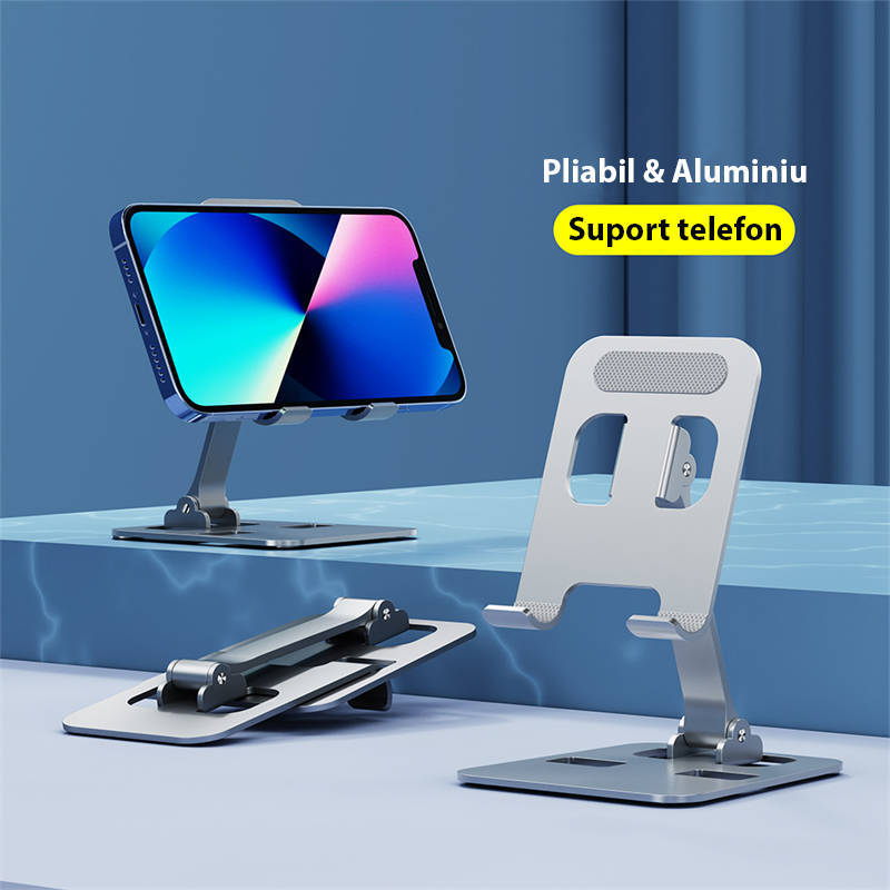 Suport Telefon / Tableta pentru birou NEX TECH® Aluminiu, Design ...
