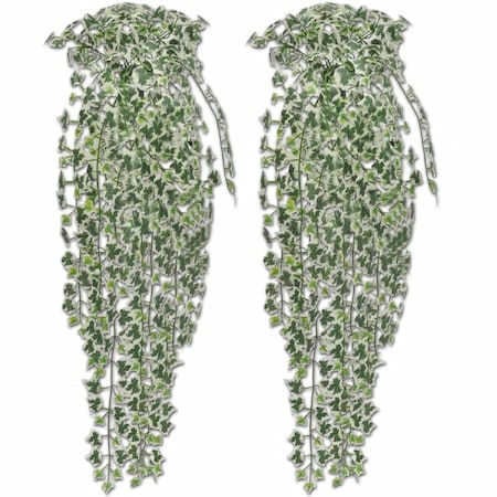 Tufis de iedera artificiala pestrita, 2 buc, 90 cm, Elegant, Decor ...