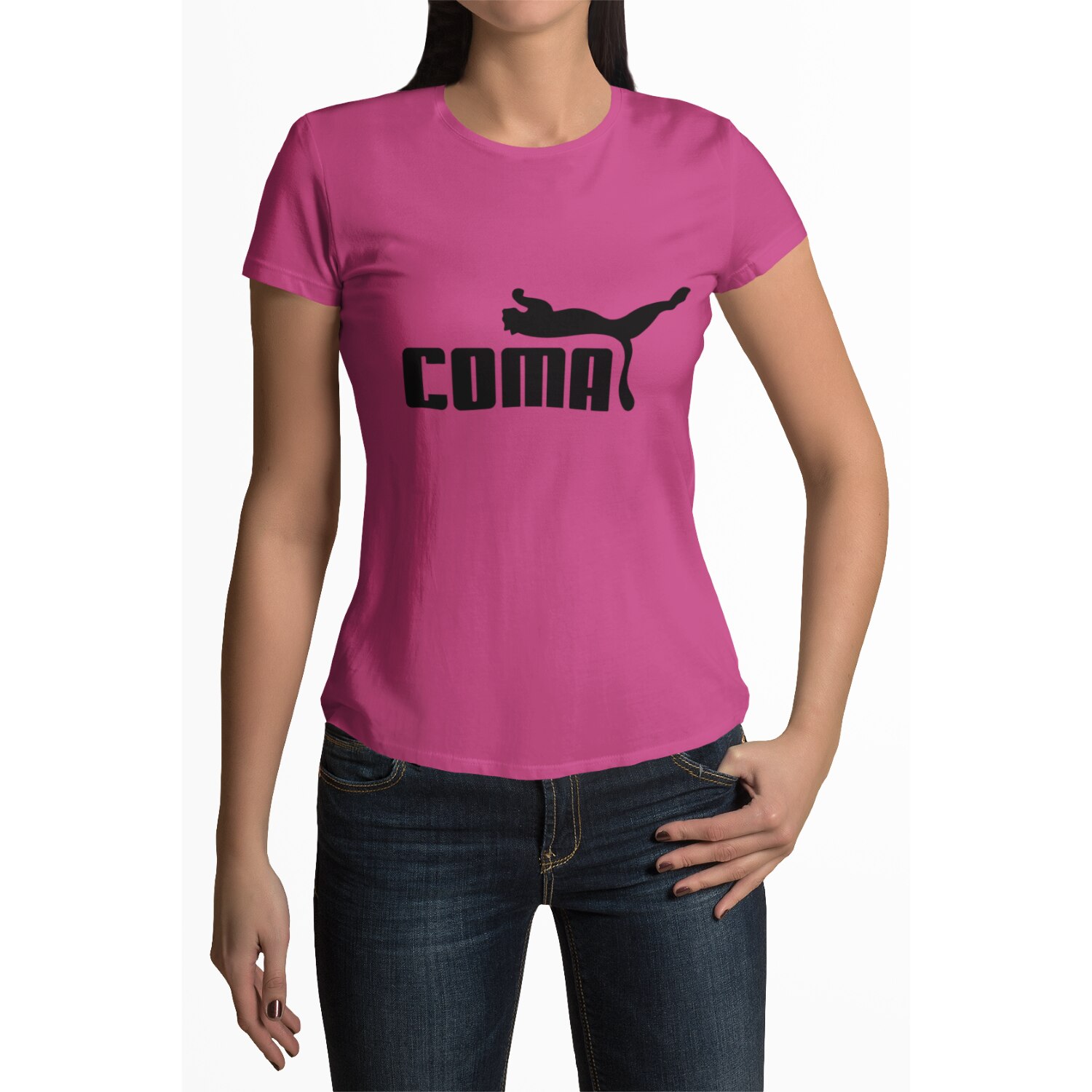 Tricou de dama personalizat, Roz, Coma, 3XL - eMAG.ro