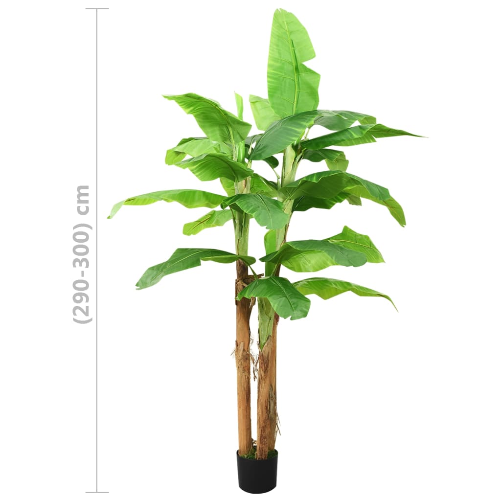Bananier artificial cu ghiveci, Modern, verde, 300 cm, Interior ...