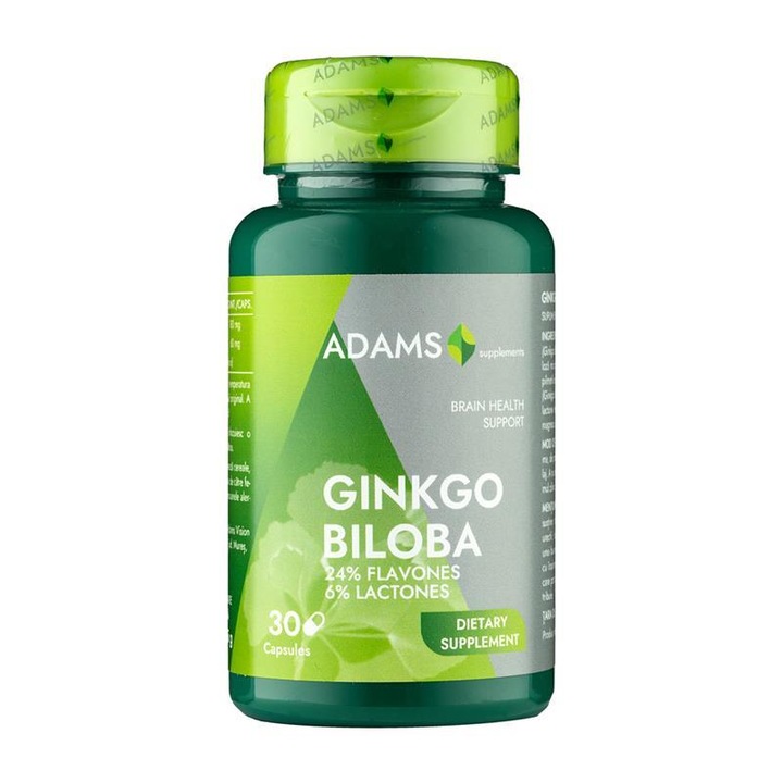 Ginkgo Biloba 24/6 240 miligrame 30 capsule Adams Vision - eMAG.ro