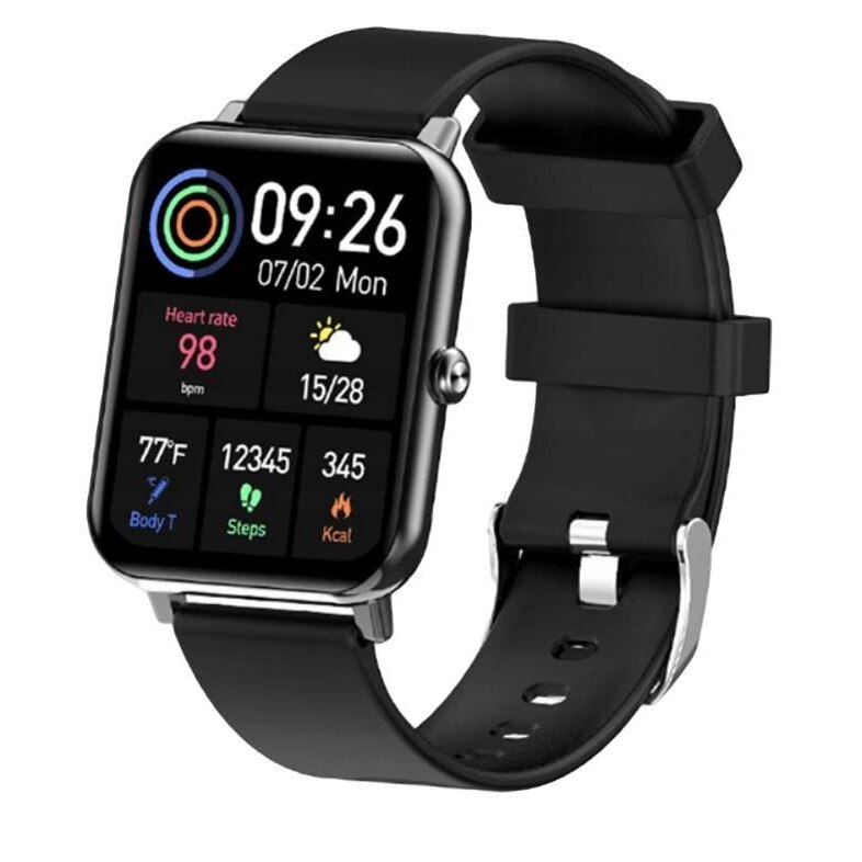 Smartwatch, TFT 1.69", Bluetooth, IP68, Monitorizarea functiilor vitale ...