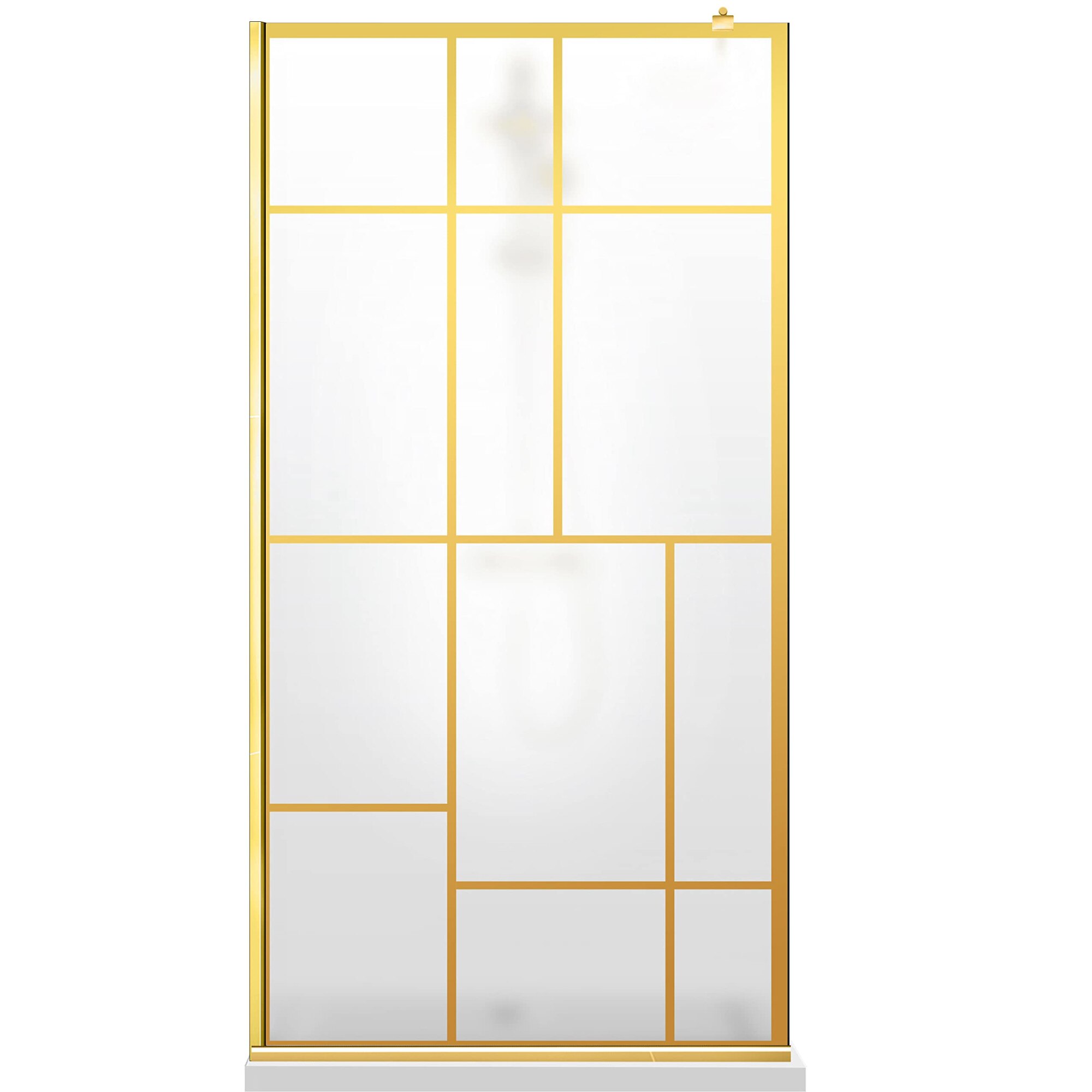 Paravan dus walk-in Aqua Roy ® Gold, Urban auriu, sticla 8 mm mata ...