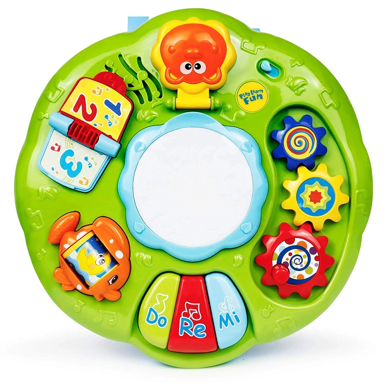 Интерактивна маса за бебе Isp Likesmart Do Re Mi Барабан с централно осветление Звуци