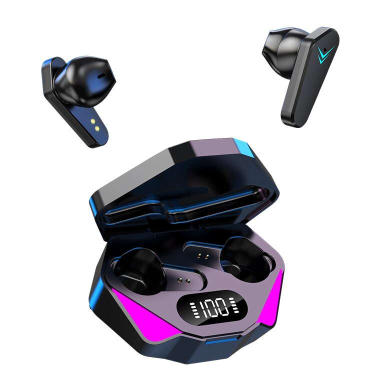 Casti audio, Bluetooth 5.0, Wireless, LED, Autonomie 24 ore ...