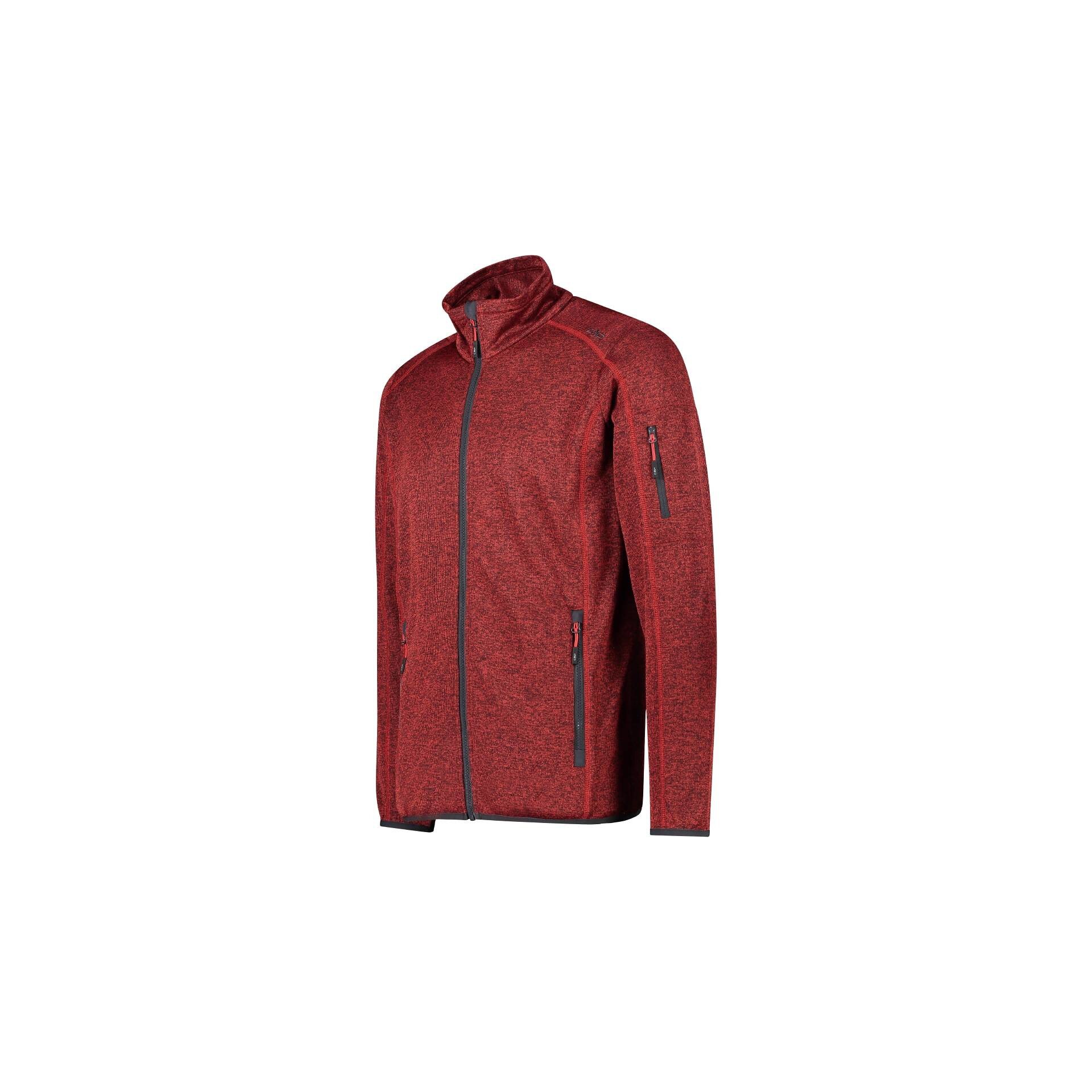 Jacheta de trekking si outdoor pentru barbati, Tricot, CMP, Rosu, 52 ...