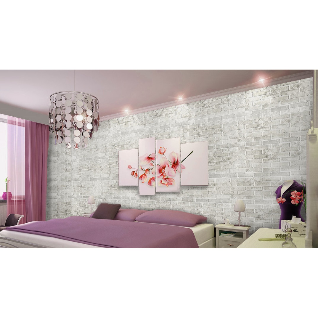 Panou decorativ, PVC, 102 x 49.5 cm, Gri deschis - eMAG.ro