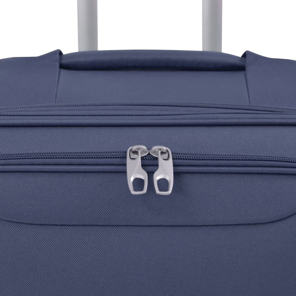 Set 3 Set de trolere din material textil, 3 buc, bleumarin, Modern,12 ...