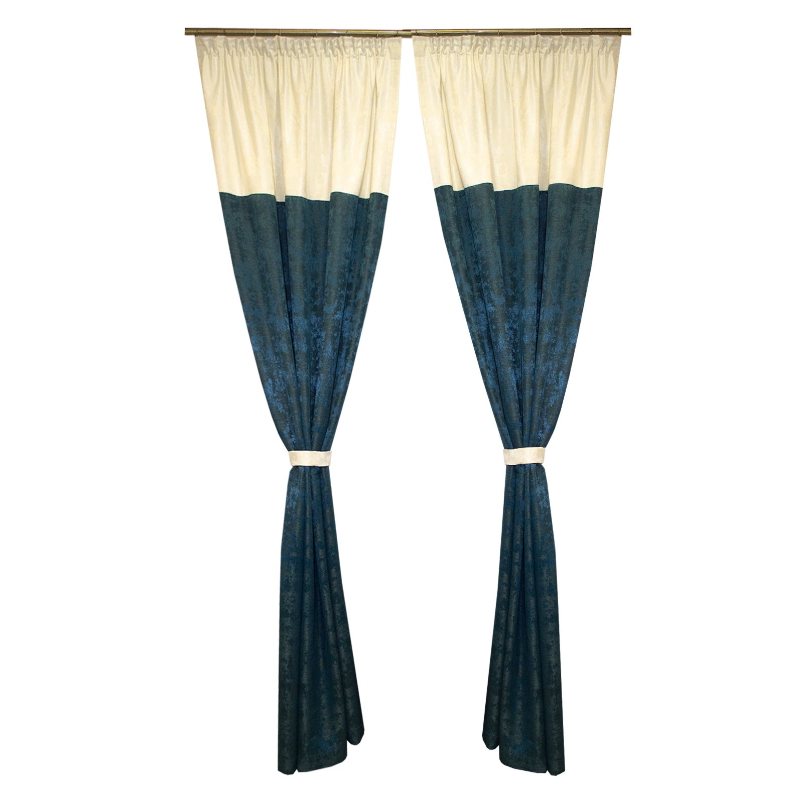 Set draperii Velaria turcoaz, 2x125x250 cm - eMAG.ro