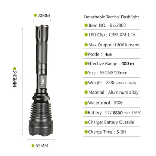 Lanterna militara X-BALOG BL-Q2800 - eMAG.ro