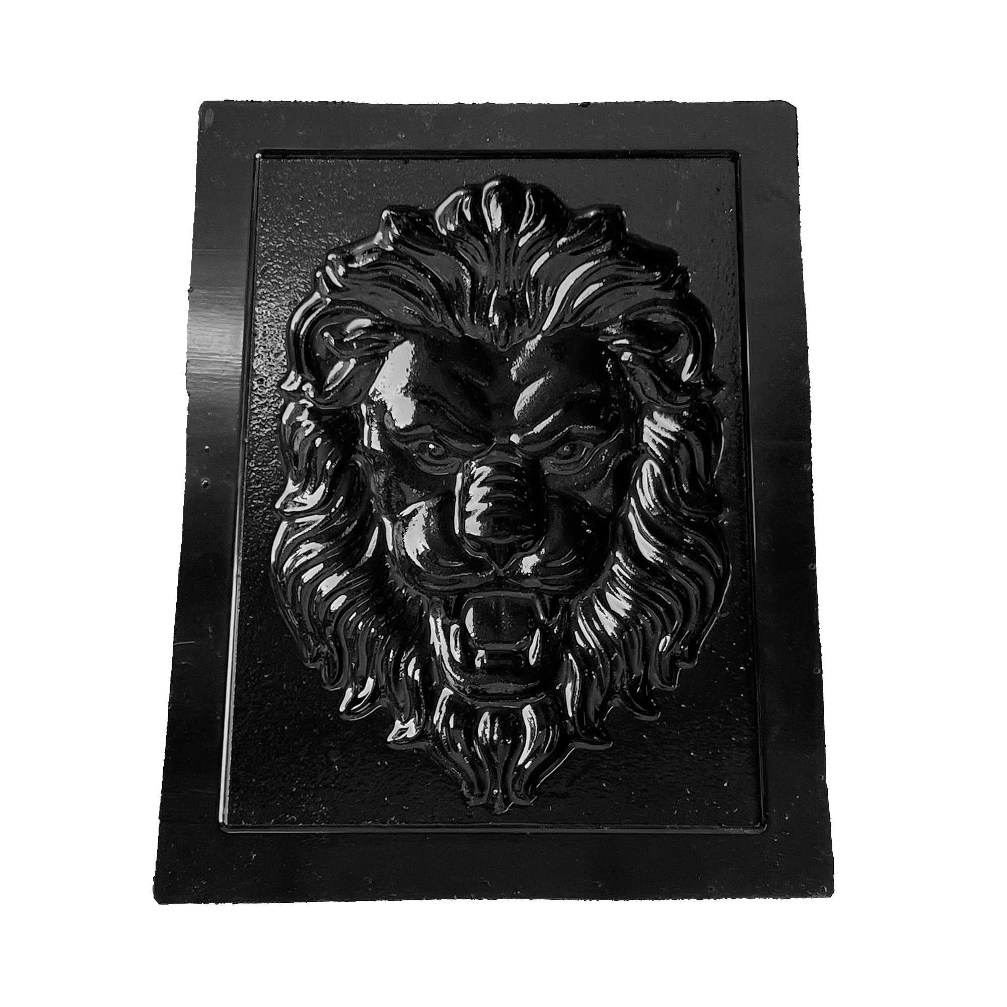 Matrita panou decorativ 3D, model Leu, plastic ABS, negru, 24x34cm ...