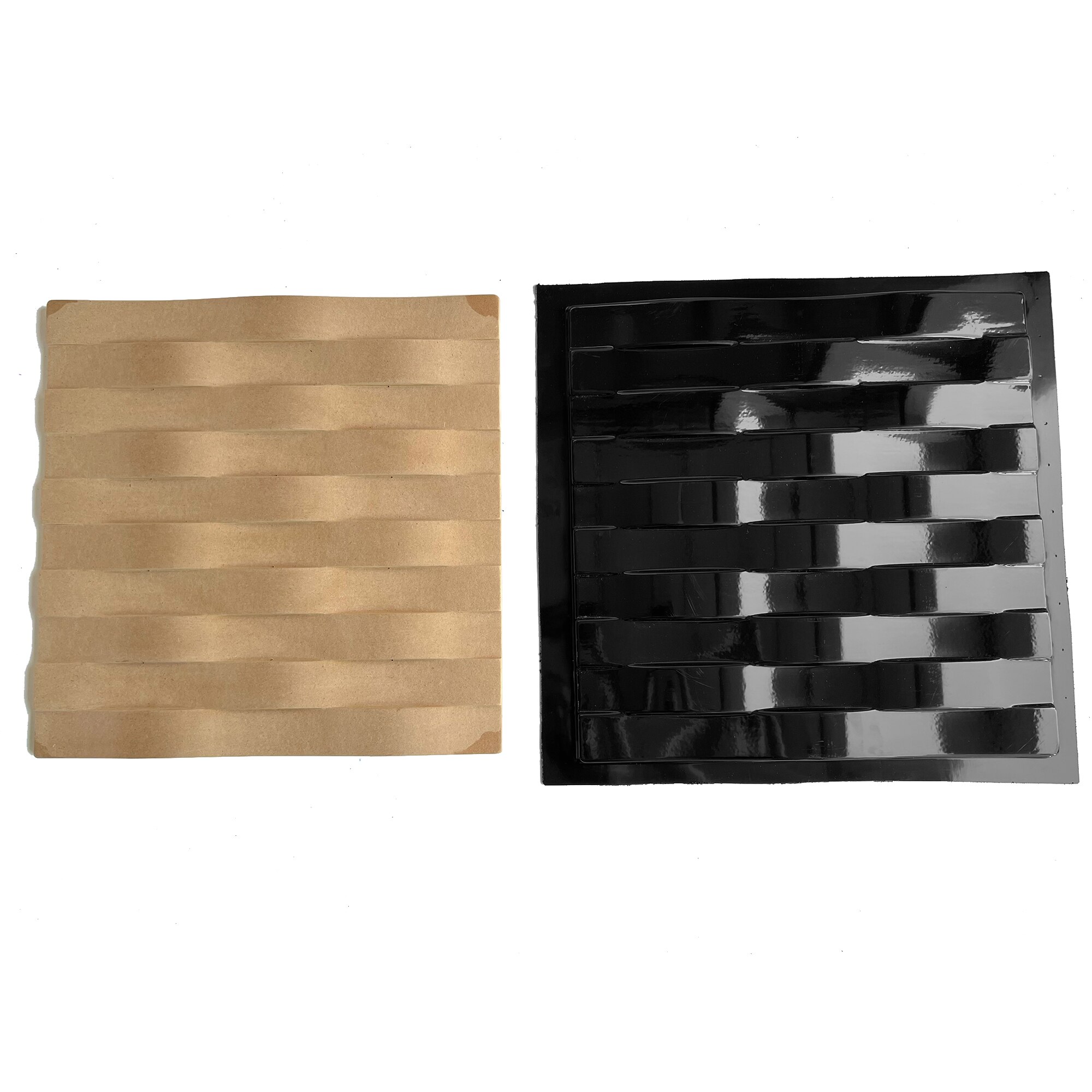 Matrita panou decorativ 3D, model Dreptunghiuri in Val, plastic ABS ...