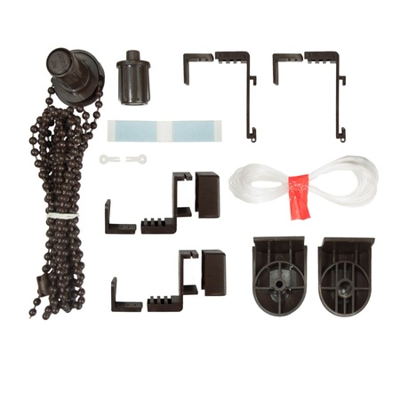 Set montaj pentru perdea rulou, 17 mm, maro inchis - eMAG.ro