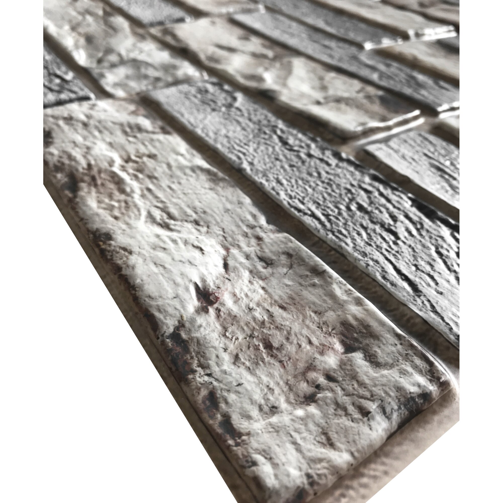 Panou decorativ, PVC, 96 x 48 cm, Gri/Bej - eMAG.ro
