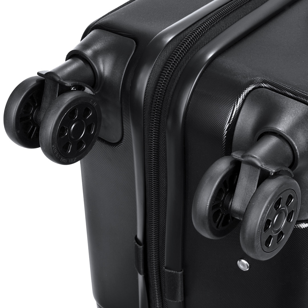 Troler cabina avion, 4 roti, ABS, inchidere cifru, ABS, Negru - eMAG.ro