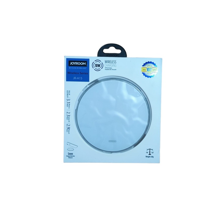 Baterie Externa, Jayroom, Wireless, 10W, Fast Charging, Alb - eMAG.ro