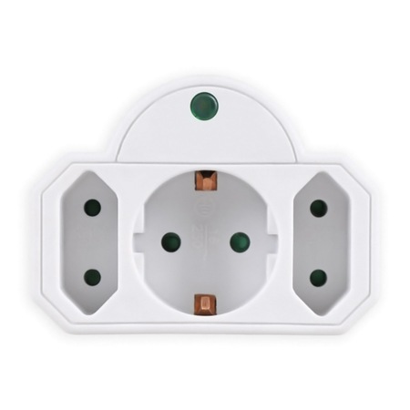 Priza tripla, Powertech, 16 A, Alb - eMAG.ro