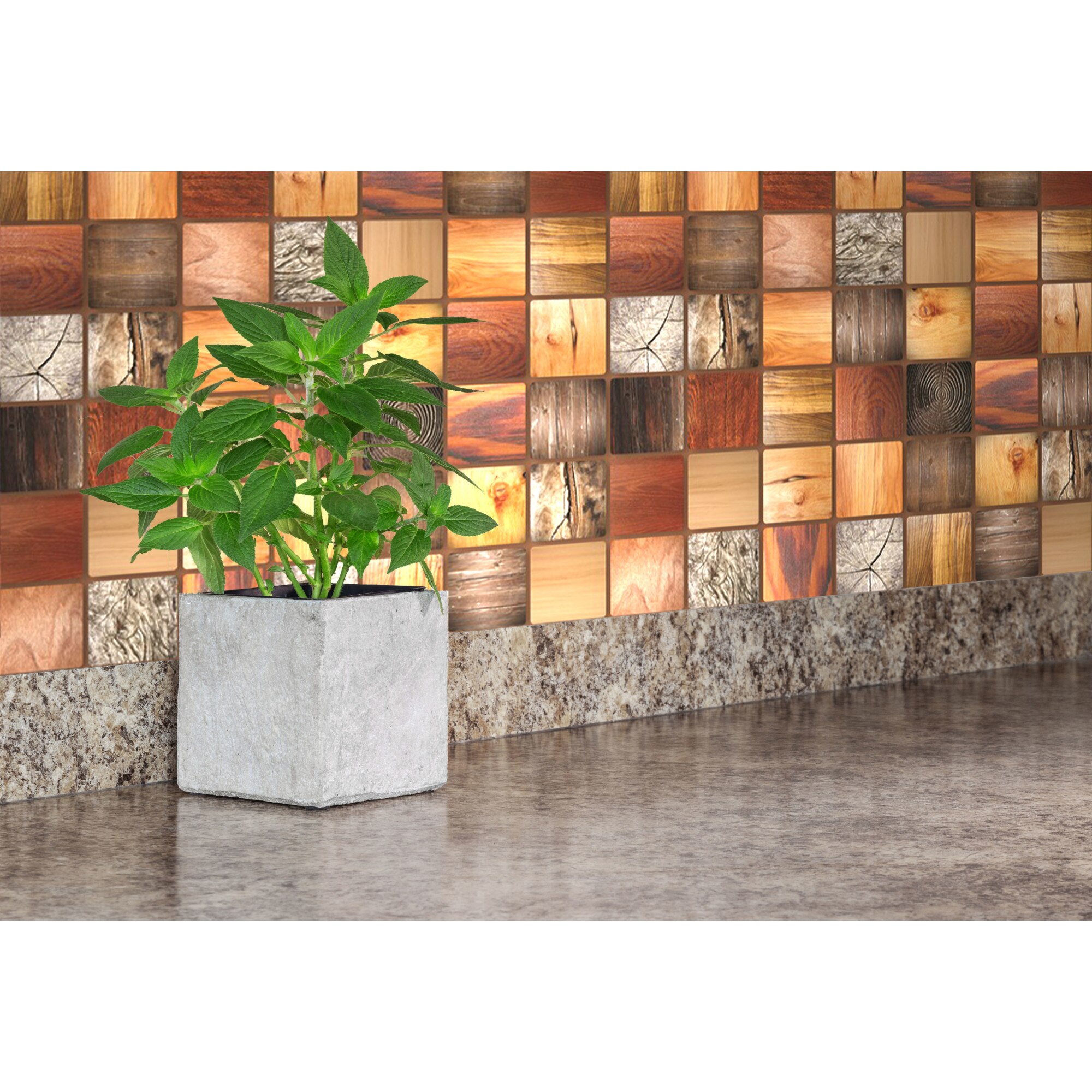 Panou decorativ, PVC, 95.5 x 48 cm, Multicolor - eMAG.ro