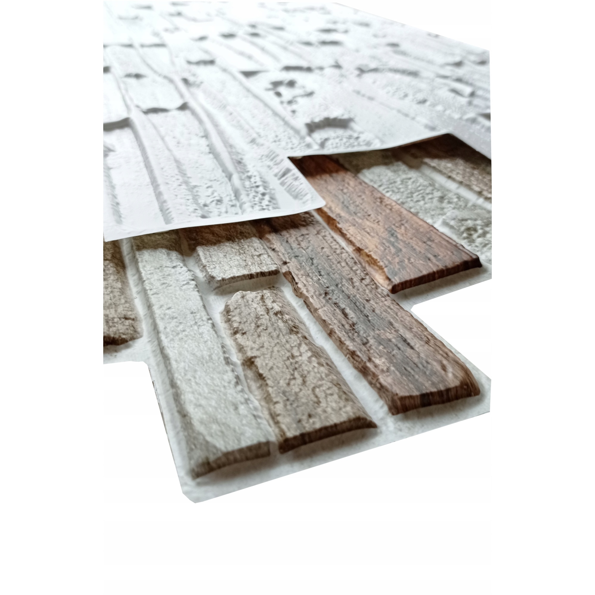 Panou decorativ, PVC, 98 x 49.8 cm, Bej/Maro - eMAG.ro