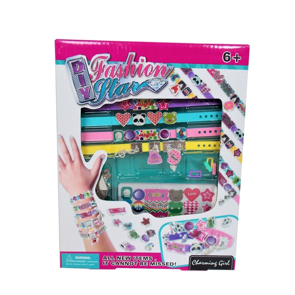 Set DIY creativ pentru confectionat bratari, multicolor - eMAG.ro
