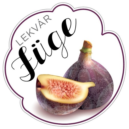 Formavágott lekvár cimke FÜGE öntapadós műanyag alapú 5 db/csomag - eMAG.hu