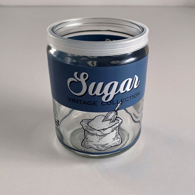 Borcan Vintage cu capac Sugar Zahar, Happy moment, 800 ml - eMAG.ro