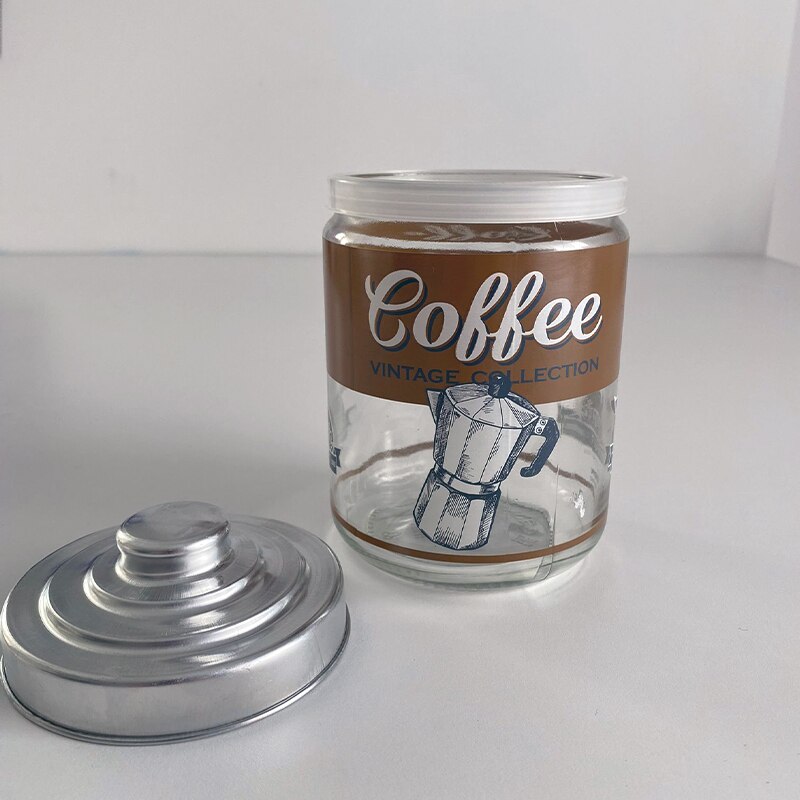 Borcan Vintage cu capac, Cafea Coffee, Happy moment, 800 ml - eMAG.ro