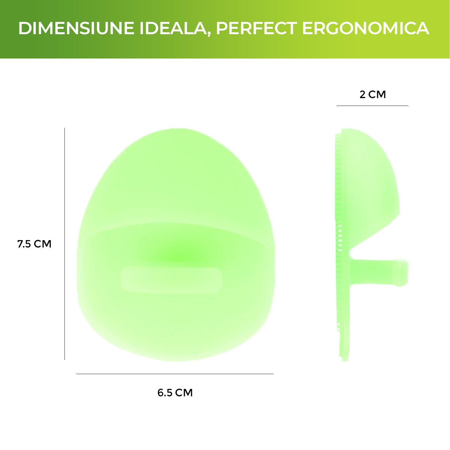 Perie mini faciala, zioda smart essentials®, tip discheta din silicon ...