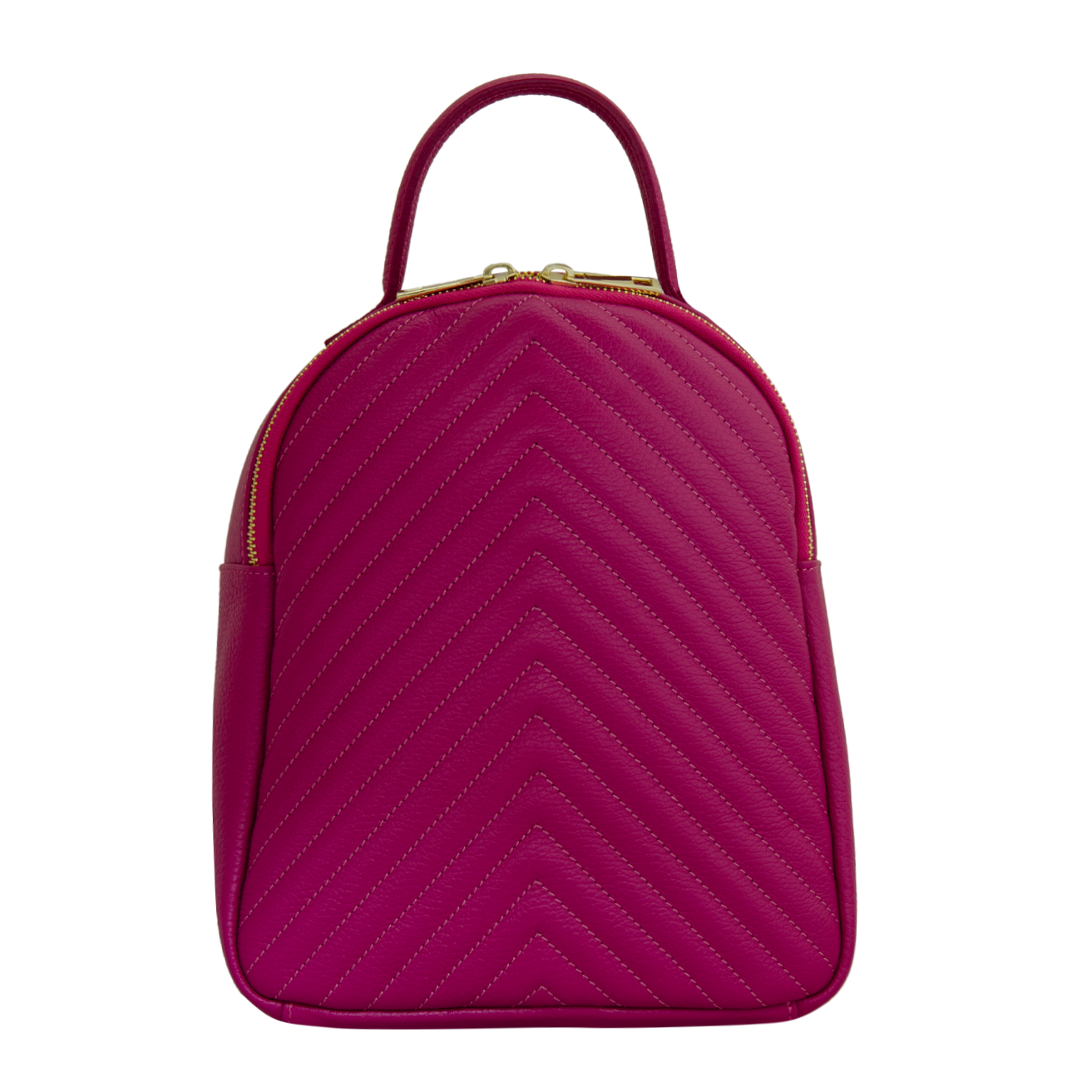 Rucsac de dama din piele naturala Eva Bags, Roxi fucsia - eMAG.ro
