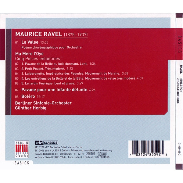 Maurice Ravel - Bolero, Orchestral Works La Valse Ma Mere CD - eMAG.ro