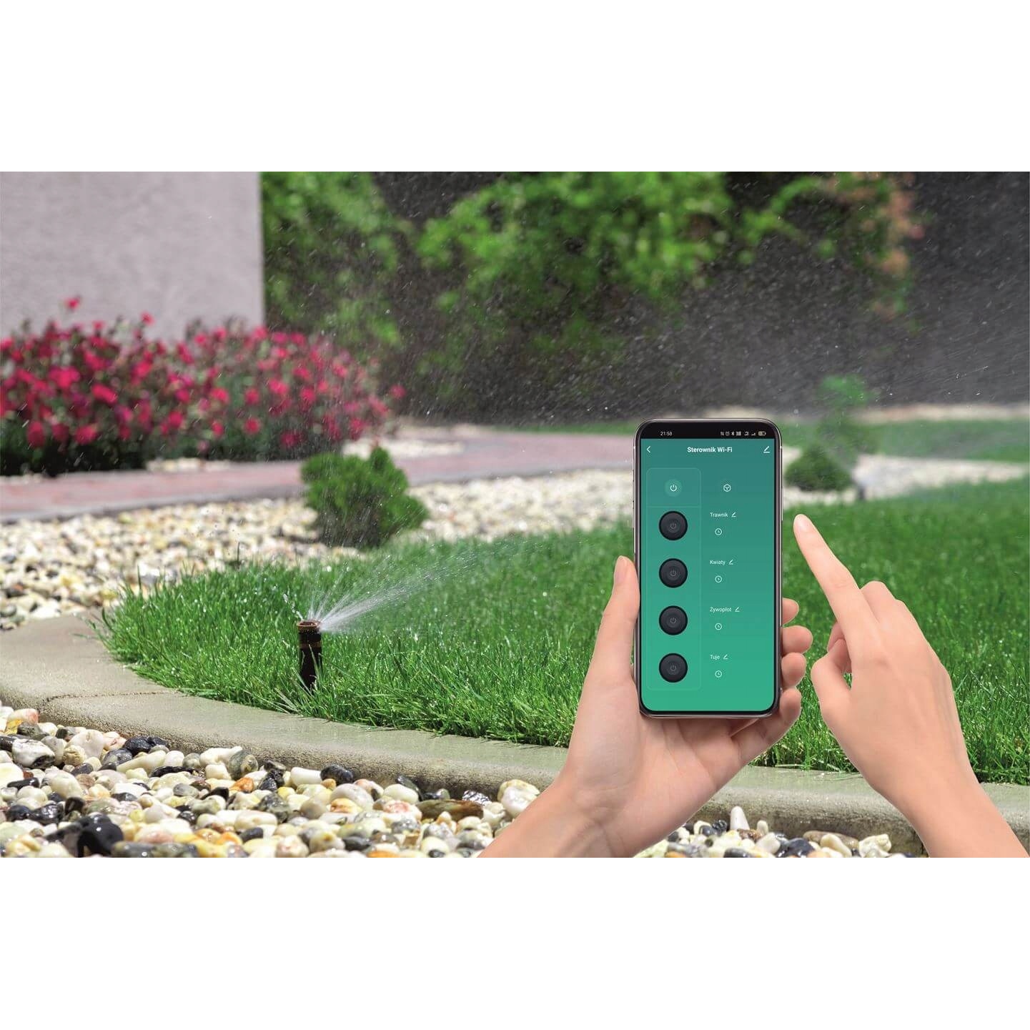 Controler de irigare cu sursa de alimentare, Zigbee 3.0, 5 sectiuni ...