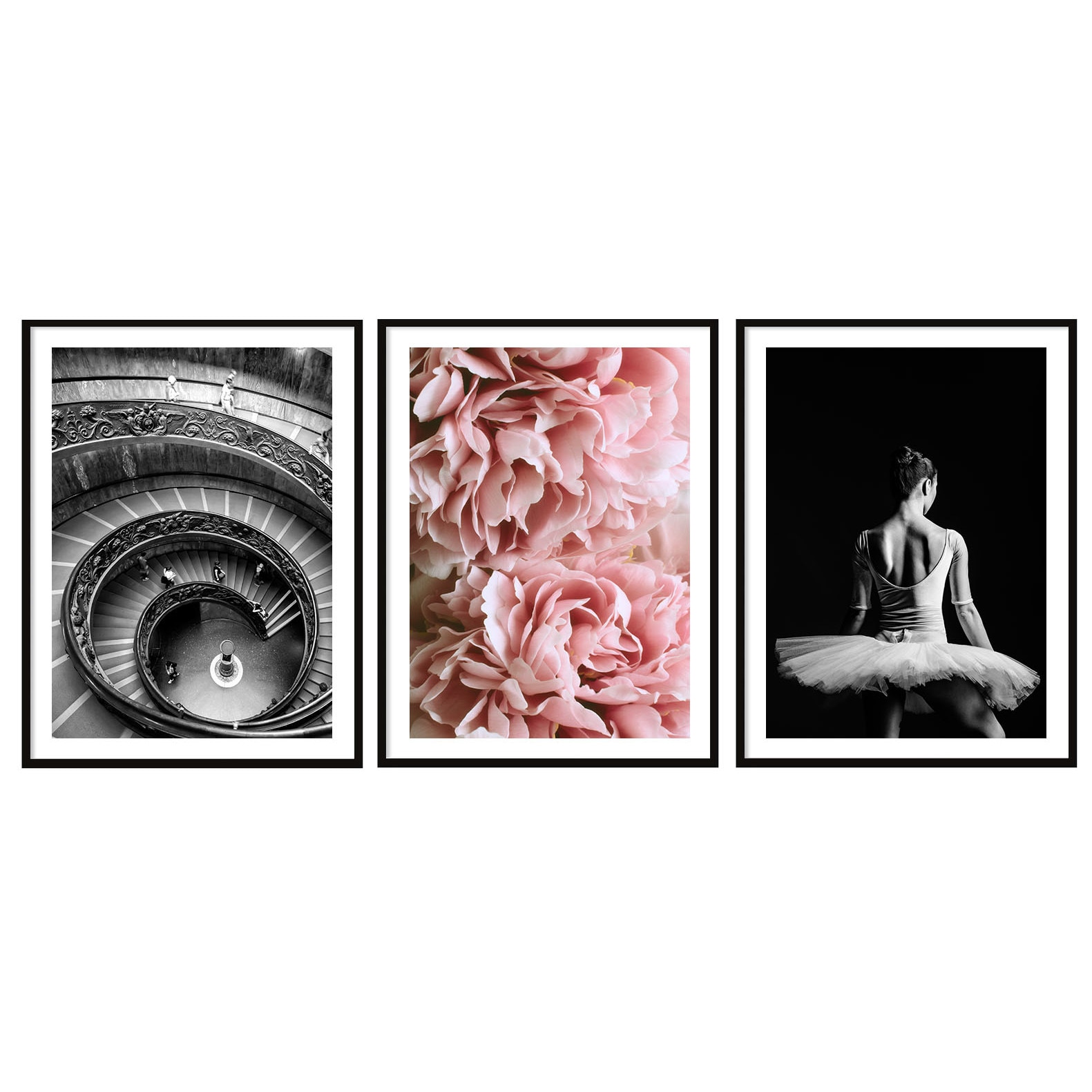 Poster cu rama, PoStar, MDF, Alb/Negru - eMAG.ro