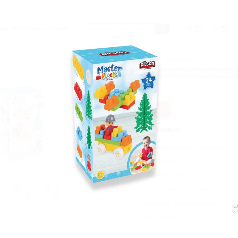 Set constructie Pilsan Master Blocks 24 piese - eMAG.ro