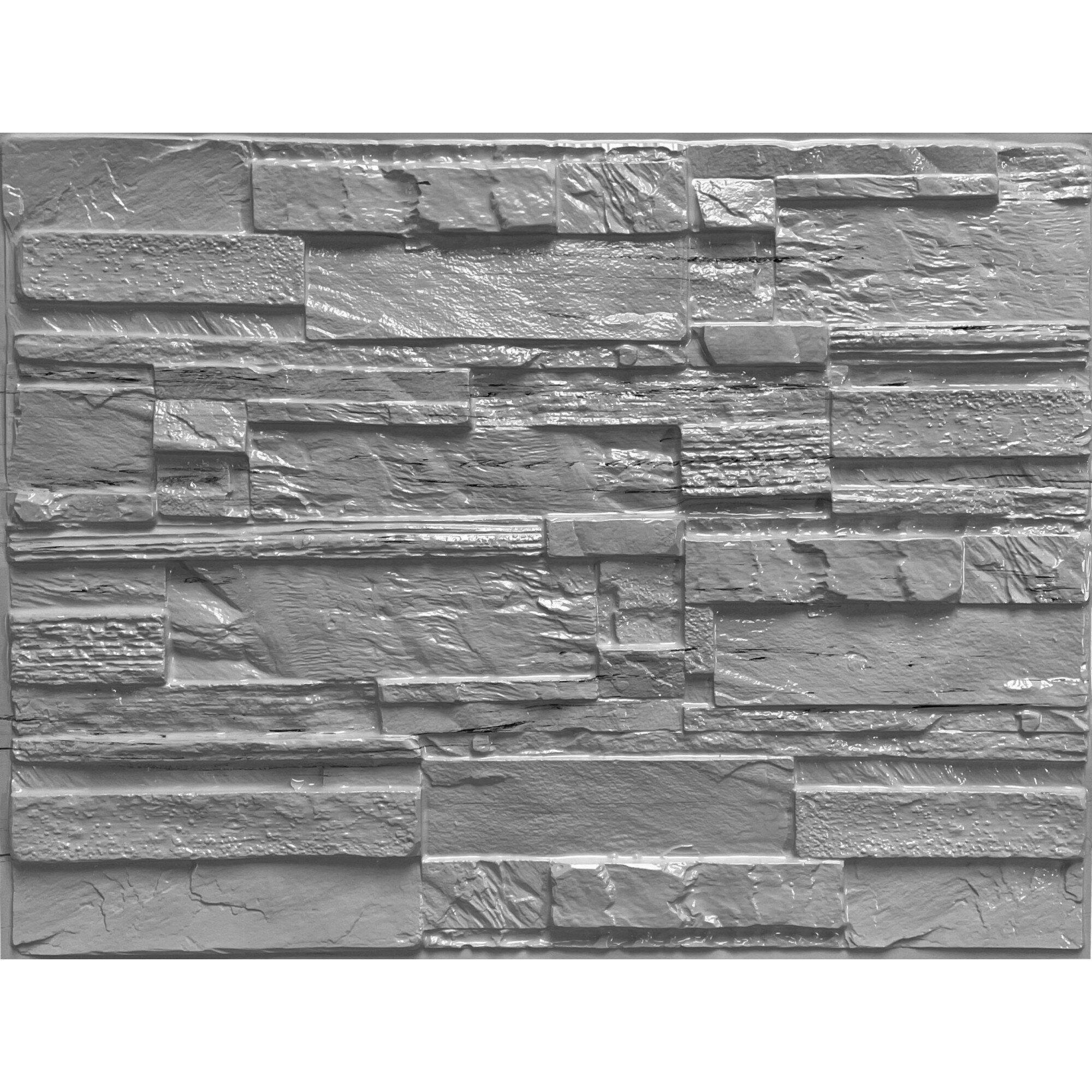 Panou decorativ, Euredeco, D16, PVC, 44 x 58 cm, Gri - eMAG.ro