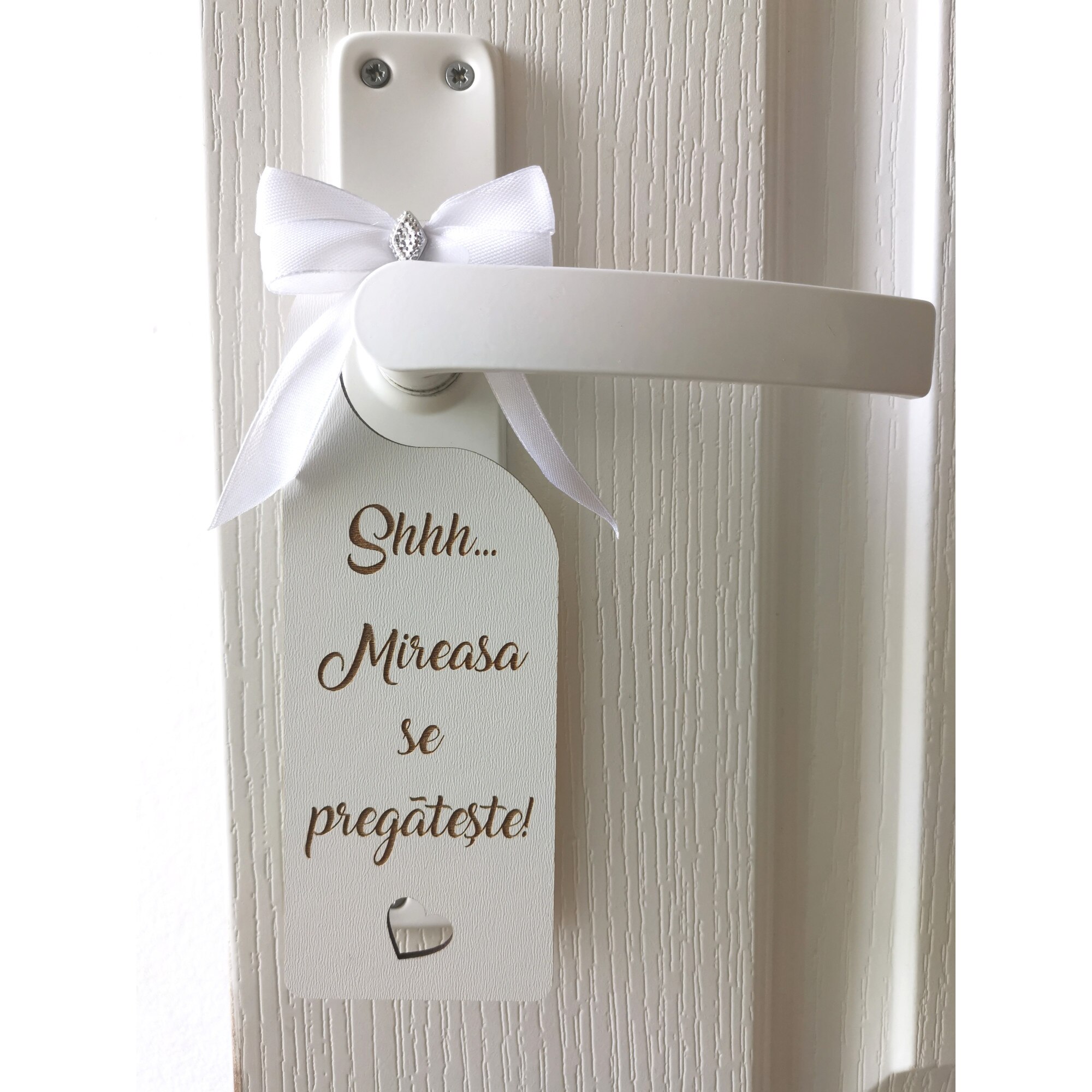 Set 2 agatatori usa pentru nunta, mire si mireasa - eMAG.ro