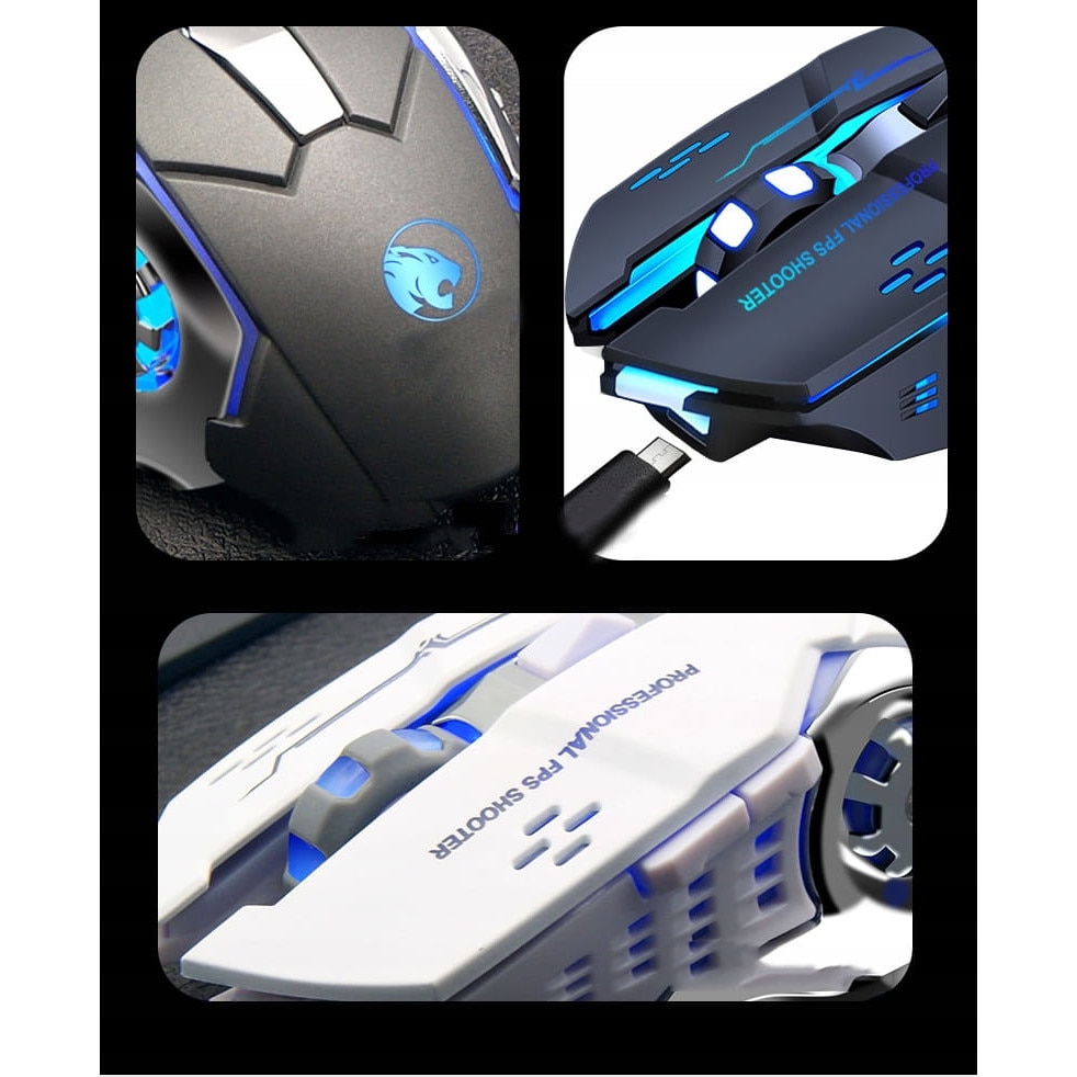 Mouse Gaming Pentru Gameri, Zenwire G8, Reincarcabil Cu Led Rgb ...