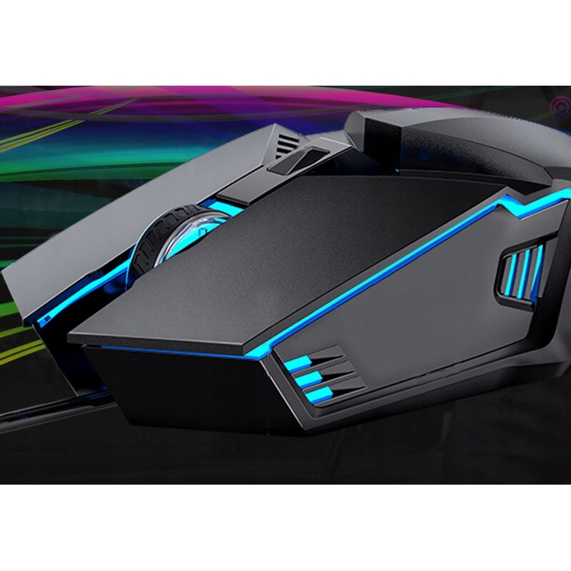 Mouse pentru jocuri cu fir RGB LED Zenwire V7 - eMAG.ro