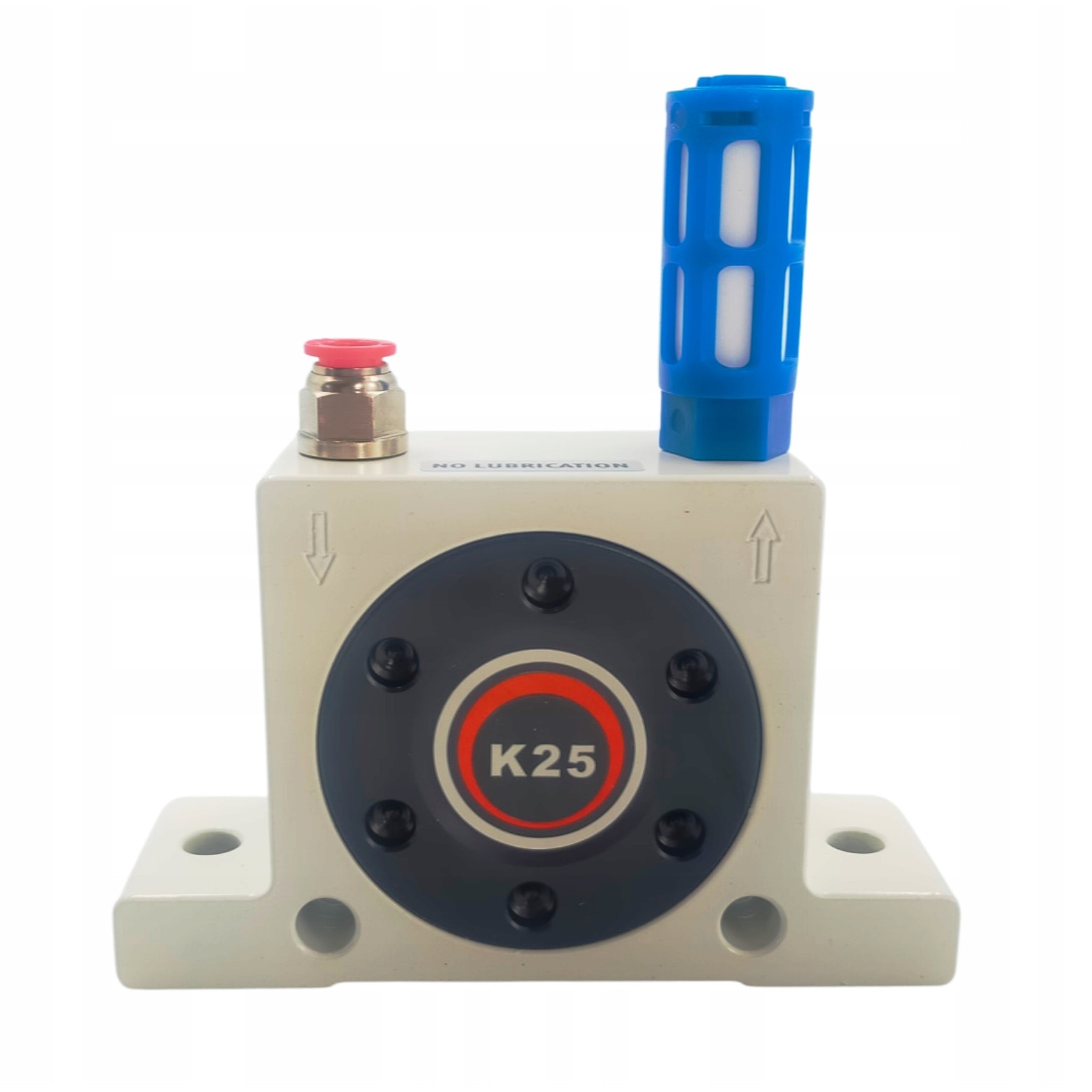 Vibrator pneumatic cu bila, K25, Vibratie rotativa, Aluminiu, Alb ...