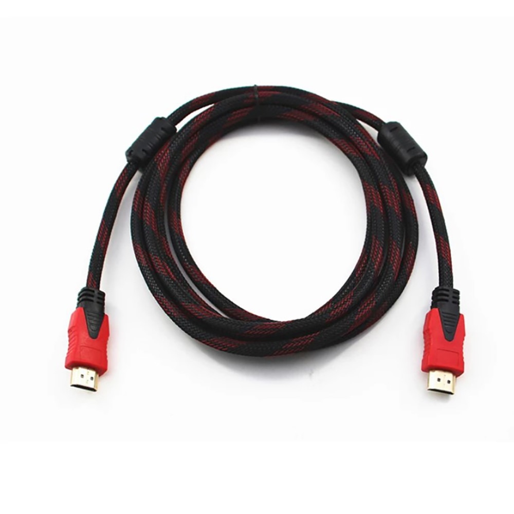 Cablu HDMI, E-kam, 1080P, Negru/Rosu - eMAG.ro