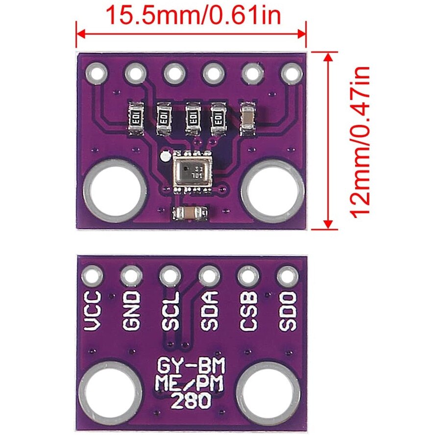 Senzor presiune/temperatura, modulshop, GY-BMP280, 3.3 V - eMAG.ro