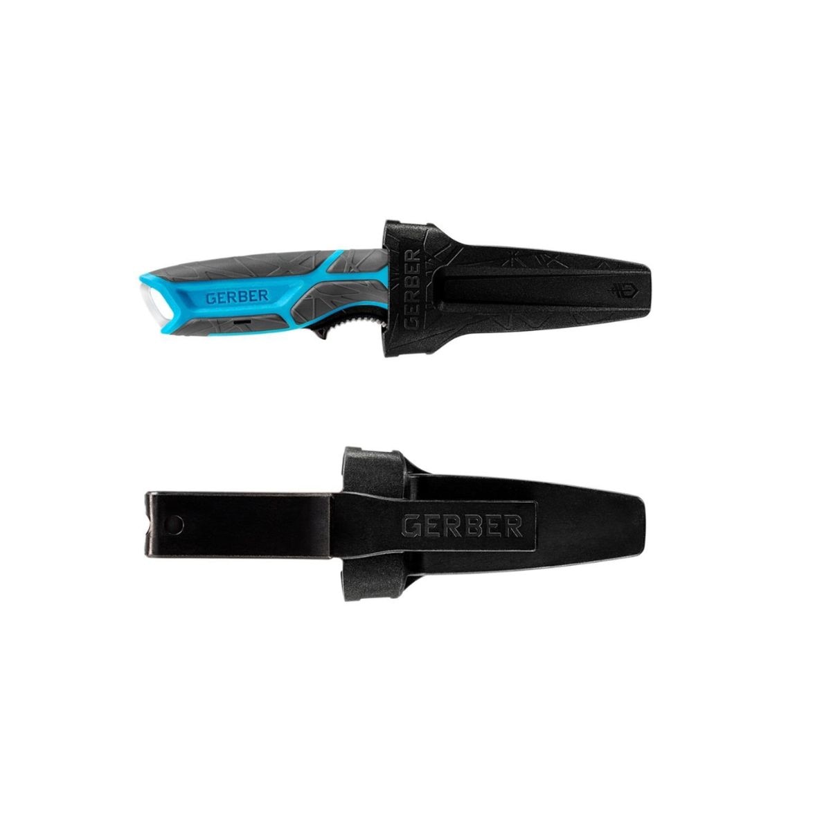 Cutit pescuit cu teaca si lama fixa Gerber, CrossRiver Combo Knife Salt ...